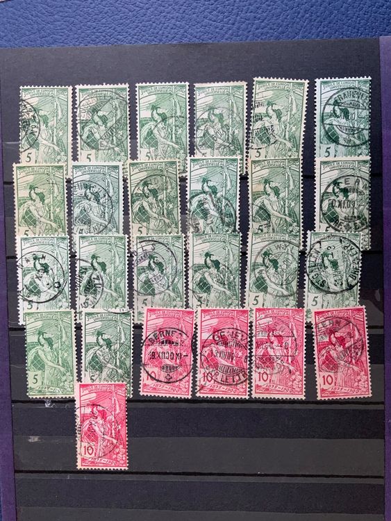 Briefmarken Schweiz 1900 UPU-Werte 25 Werte O (Gebraucht) in Binningen für CHF 6.1 – mit ...