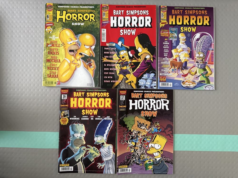 5 Bart Simpsons Horror Show Comics Sammlung (Gebraucht) in Kriens für ...