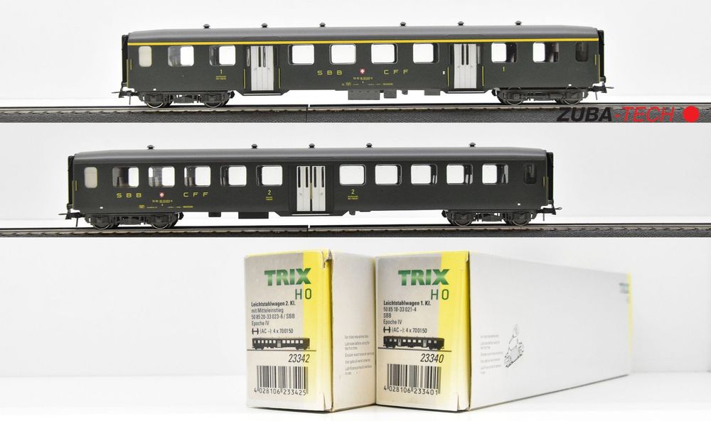 2x Trix Leichtstahlwagen der SBB H0 GS mit OVP (Gebraucht) in St. Gallen für CHF 68 – mit ...