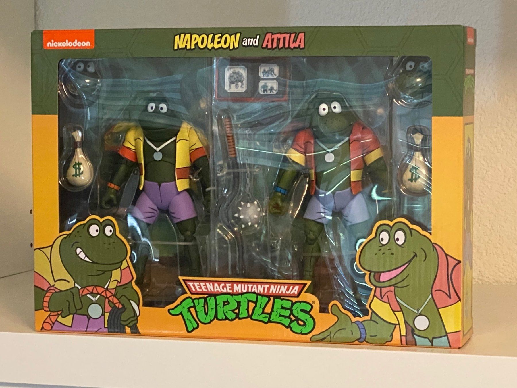 NECA Teenage Mutant Ninja Turtles Napoleon und Attila Frog (Neu und ...