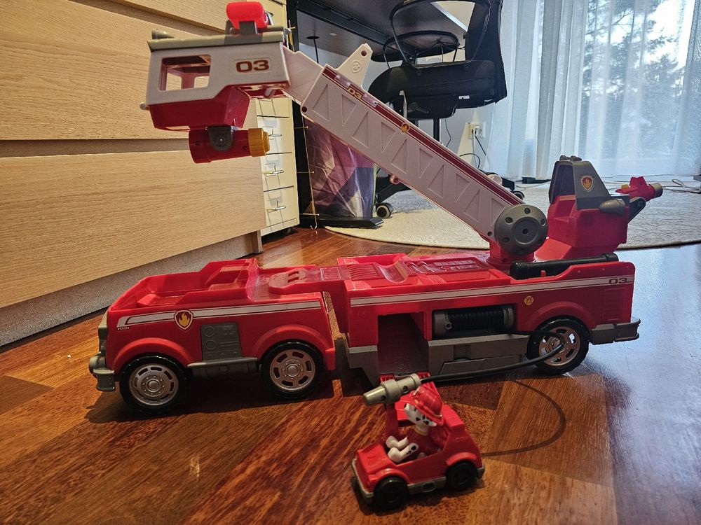 Paw Patrol Marshall Feuerwehrwagen mit Figur, Top! (Gebraucht) in ...