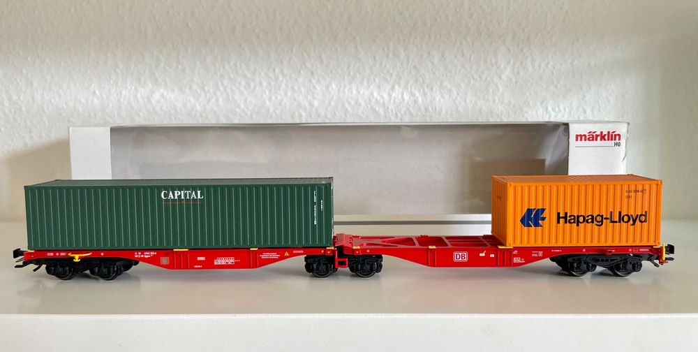 Märklin 47801 - Doppel-Containertragwagen - in OVP (Neu (gemäss ...