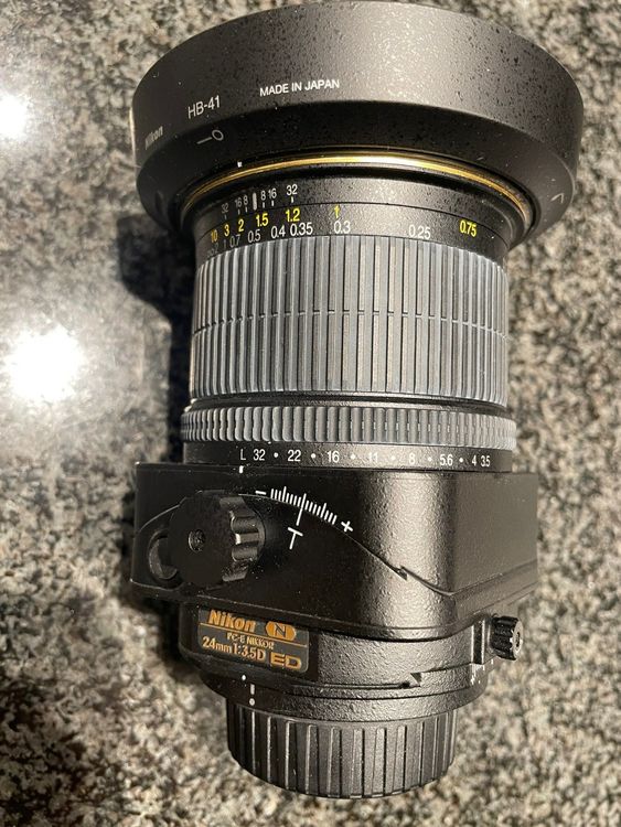 Nikon PC-E Nikkor 24mm f/3.5D ED Tilt/Shift Objektiv Top!... (Gebraucht ...
