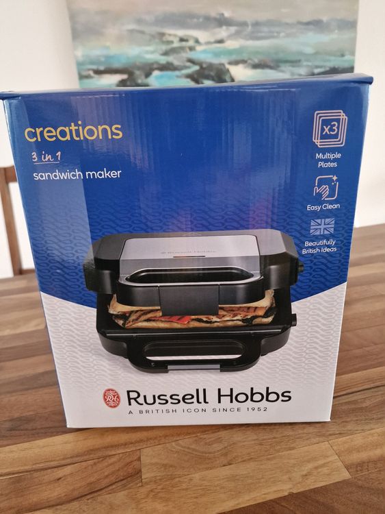 3-in-1 Sandwichmaker Russell Hobbs, neuwertig (Neu und originalverpackt ...