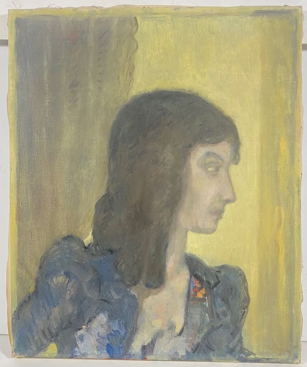 Antike Seitenportrait Gemälde von eine Dame | Kaufen auf Ricardo