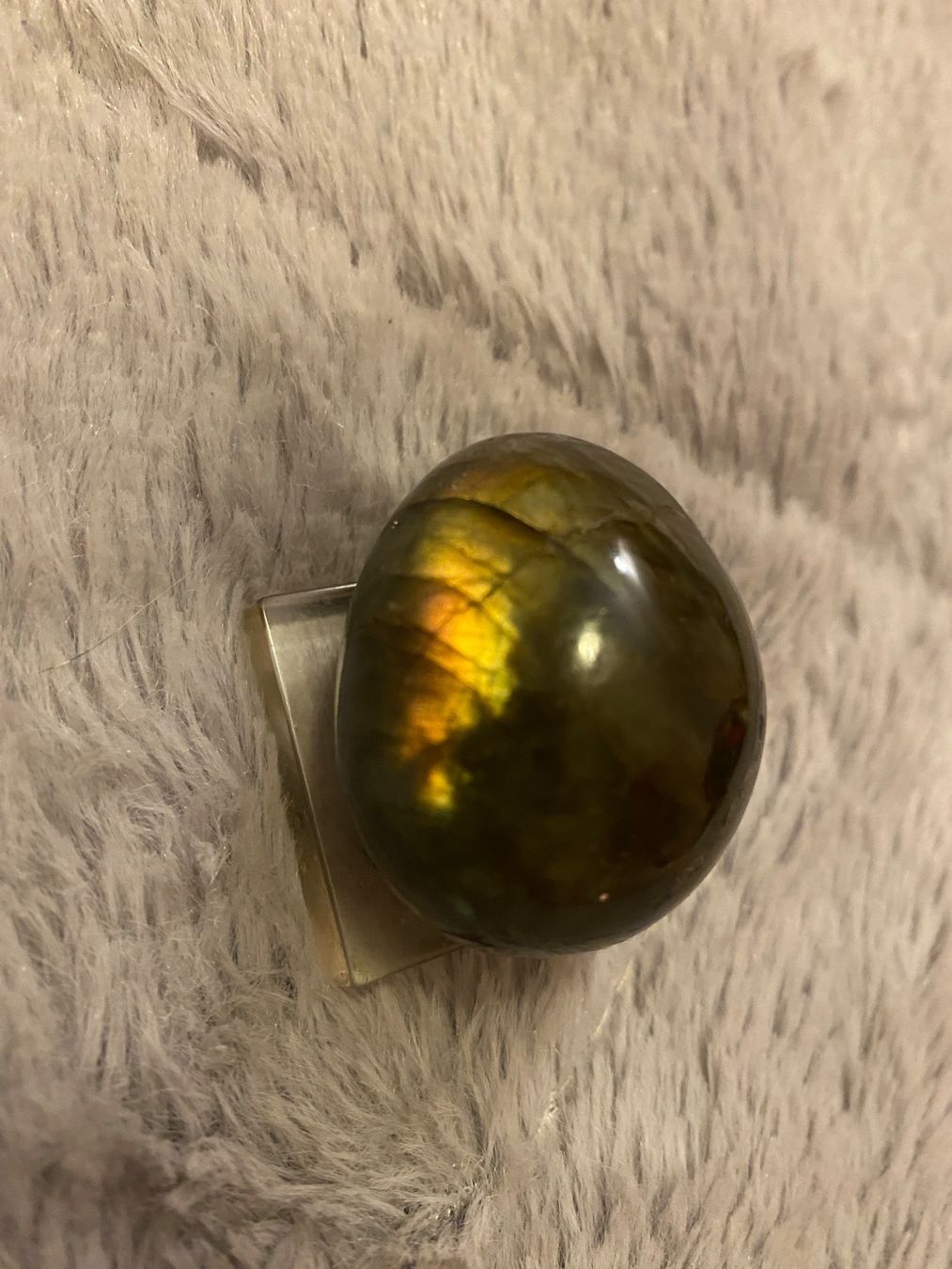 Mondstein Labradorit dunkel Ei 3,7 cm Echter Edelstein Kugel (Neu ...