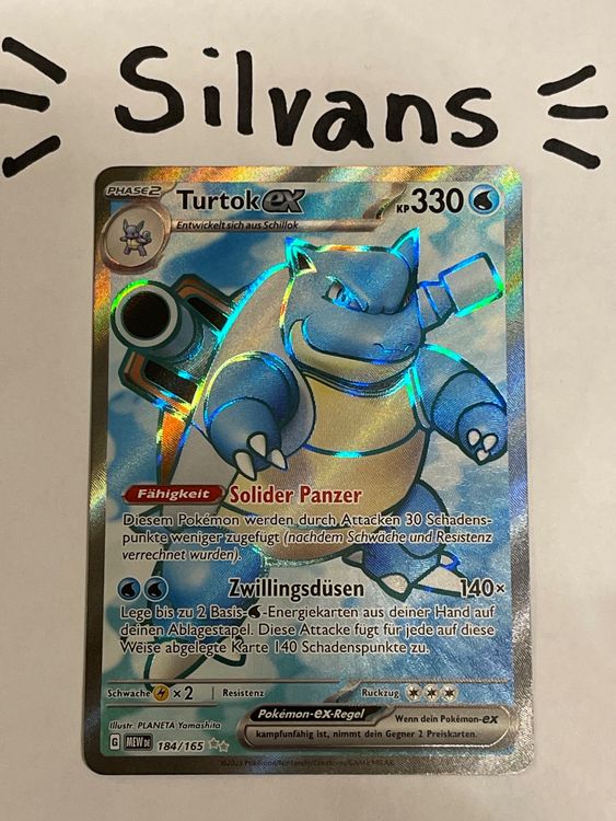 Turtok ex Full Art 184/165 MEW 151 Deutsch (Neu (gemäss Beschreibung ...