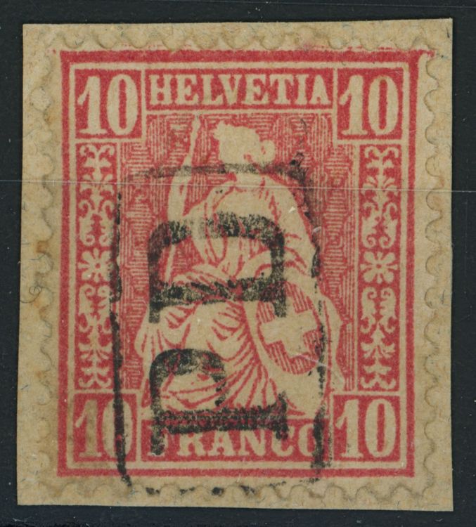 1867 - Sitzende Helvetia - PD Stempel (Gebraucht) in Schindellegi für CHF 450 – mit Lieferung ...