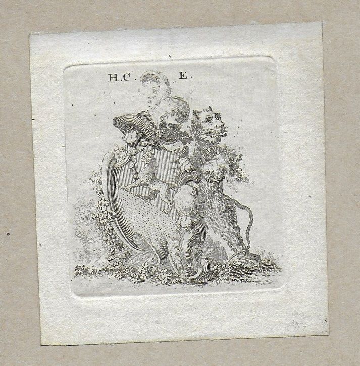 Ex-libris héraldique Hans-Conrad ESCHER VOM LUCHS Zürich (Gebraucht) in ...