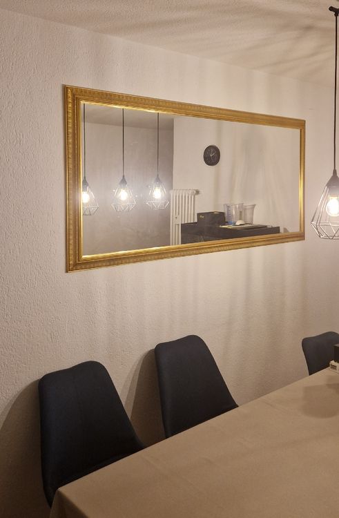 SPIEGEL mit Holzrahmen in Goldoptik ab 1.- | NP 350.- (Gebraucht) in ...