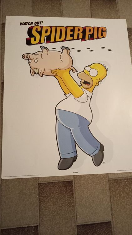 Poster Simpsons Spider Pig, Homer | Kaufen auf Ricardo