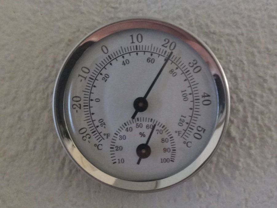 Wandthermometer Thermometer Hygrometer, analog, 58mm (Neu und ...