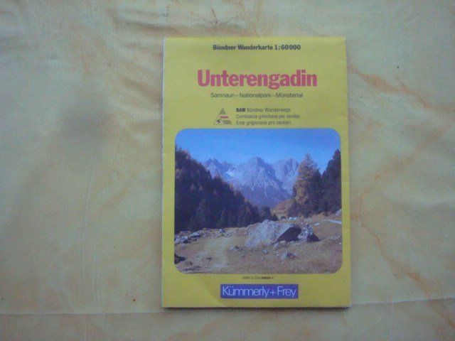 WANDERKARTE 1:60000 UNTERENGADIN 1995 | Kaufen auf Ricardo