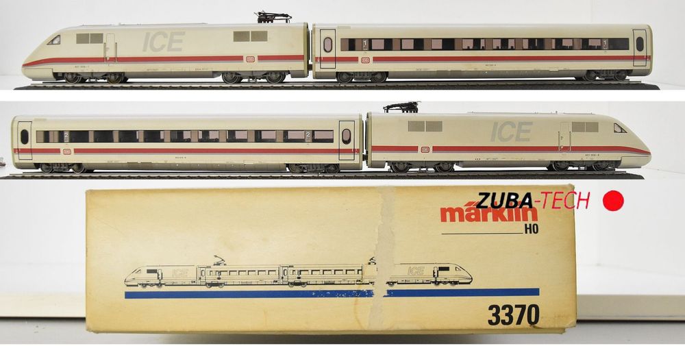 Märklin 3370 E-Triebzug ICE DB H0 WS Analog mit OVP (Gebraucht) in St ...