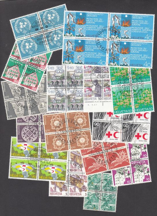 42 vierer Blöcke ET gest. Sammlung, viele Sujets, ab 1.- (Gebraucht) in ...
