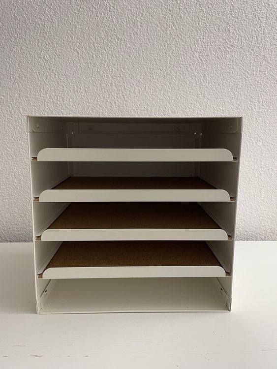 IKEA KVISSLE Ablagefach (weiss, Metall mit 4 Einschüben) (Gebraucht) in ...