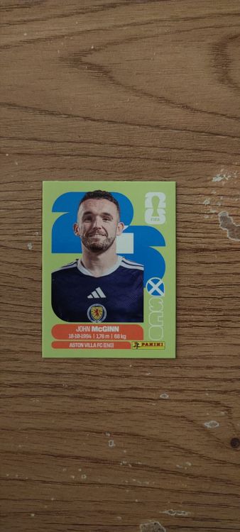 Panini FIFA World Cup 2026 Sticker - SCO 17 - John McGinn (Neu und ...