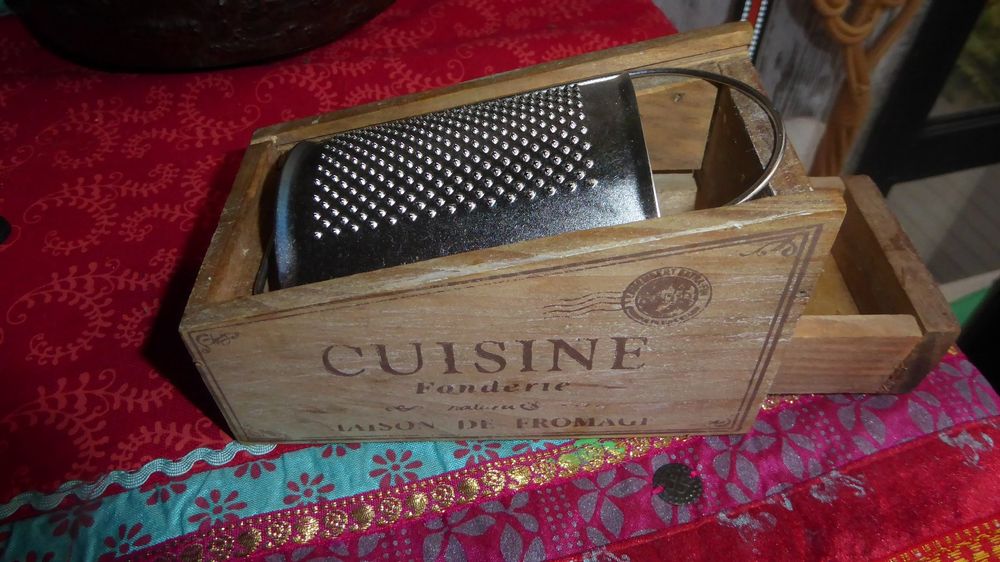 Vintage Küchen Raffel für Ingwer Zitronen Knoblauch ect Holz | Kaufen ...