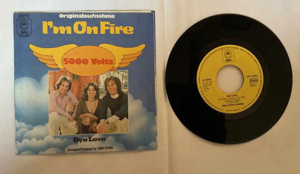 Schallplatte Vinyl Single 7“ / 5000 Volt - I’m On Fire (Gebraucht) in ...