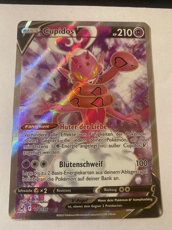 Pokemonkarte Cupidos V Fullart (Neu (gemäss Beschreibung)) in Neuhausen für CHF 10 – mit ...