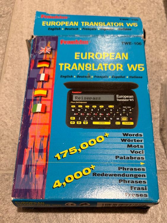 Vintage Franklin European Translator W5 (Gebraucht) in für CHF 5 – mit ...