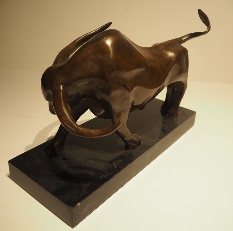 Milo, Lopez M.F., Stier, Skulptur, Bronce, Marmorsockel | Kaufen auf ...