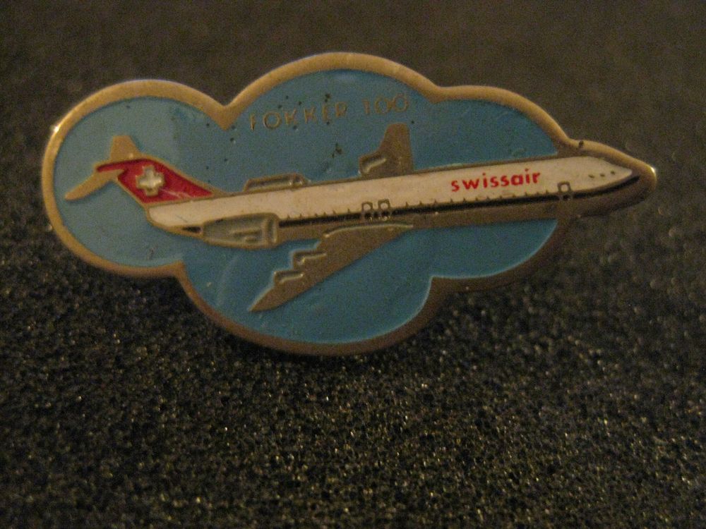 Pin Swissair FOKKER 100 Suisse (Gebraucht) in Münchenbuchsee für CHF 1 ...