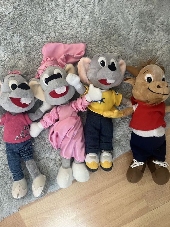 4 süsse Plüschtiere, Maus, Ziege ep rust park europapark (Gebraucht) in für CHF 25 – mit ...
