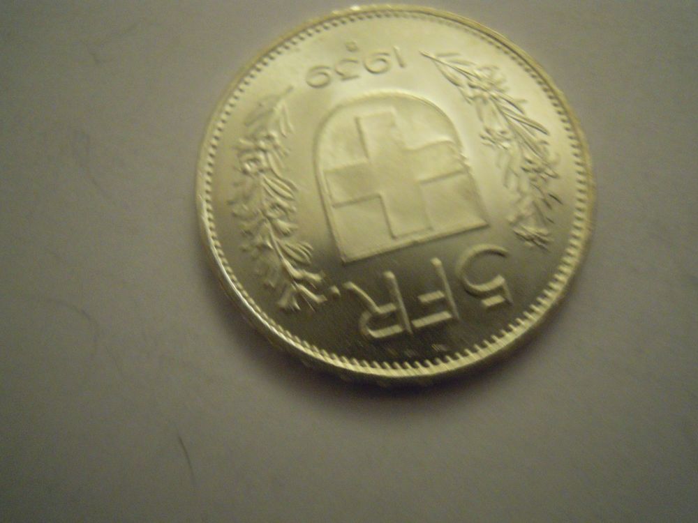 5 Fr. 1939 unz/stgl (Neu (gemäss Beschreibung)) in Kriegstetten für CHF 15 – mit Lieferung auf ...