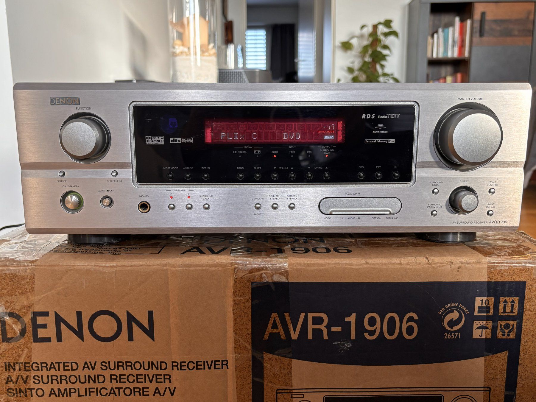 Denon AVR‑1906, AV-Surround-Receiver 7.1, Zubehör + OVP, Top (Gebraucht ...