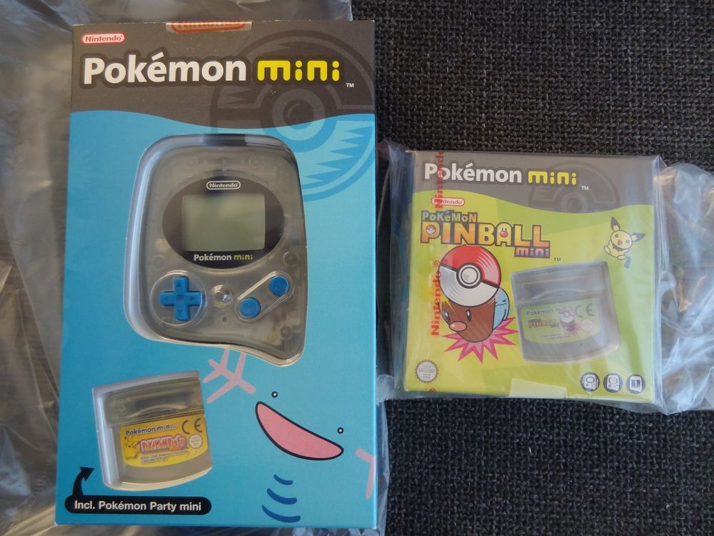 Nintendo Pokémon Mini Wooper Blue + Pikachu Pinball NEU (Neu und ...