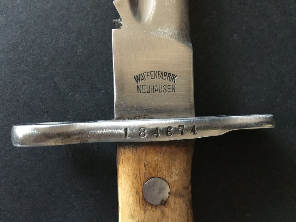 Faschinenmesser-Bajonett M 1914, Schweizer Armee (Gebraucht) in Winterthur für CHF 150 – mit ...