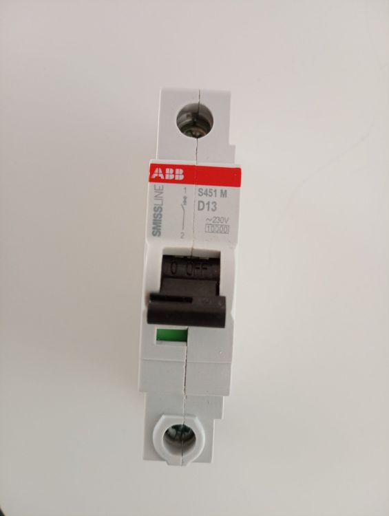 12 x ABB Smissline Leitungschutzschalter D13A / S451M (Neu (gemäss ...