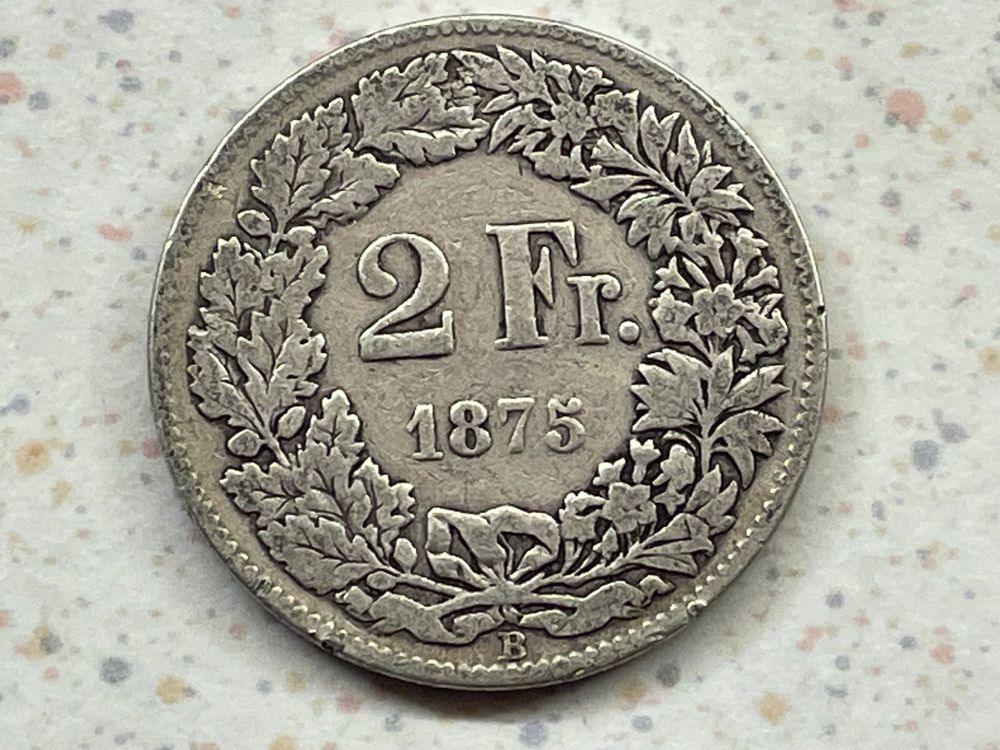 1875 2 Franken Top-Jahrgang !!! selten !!! (Gebraucht) in Winterthur für CHF 7 – mit Lieferung ...
