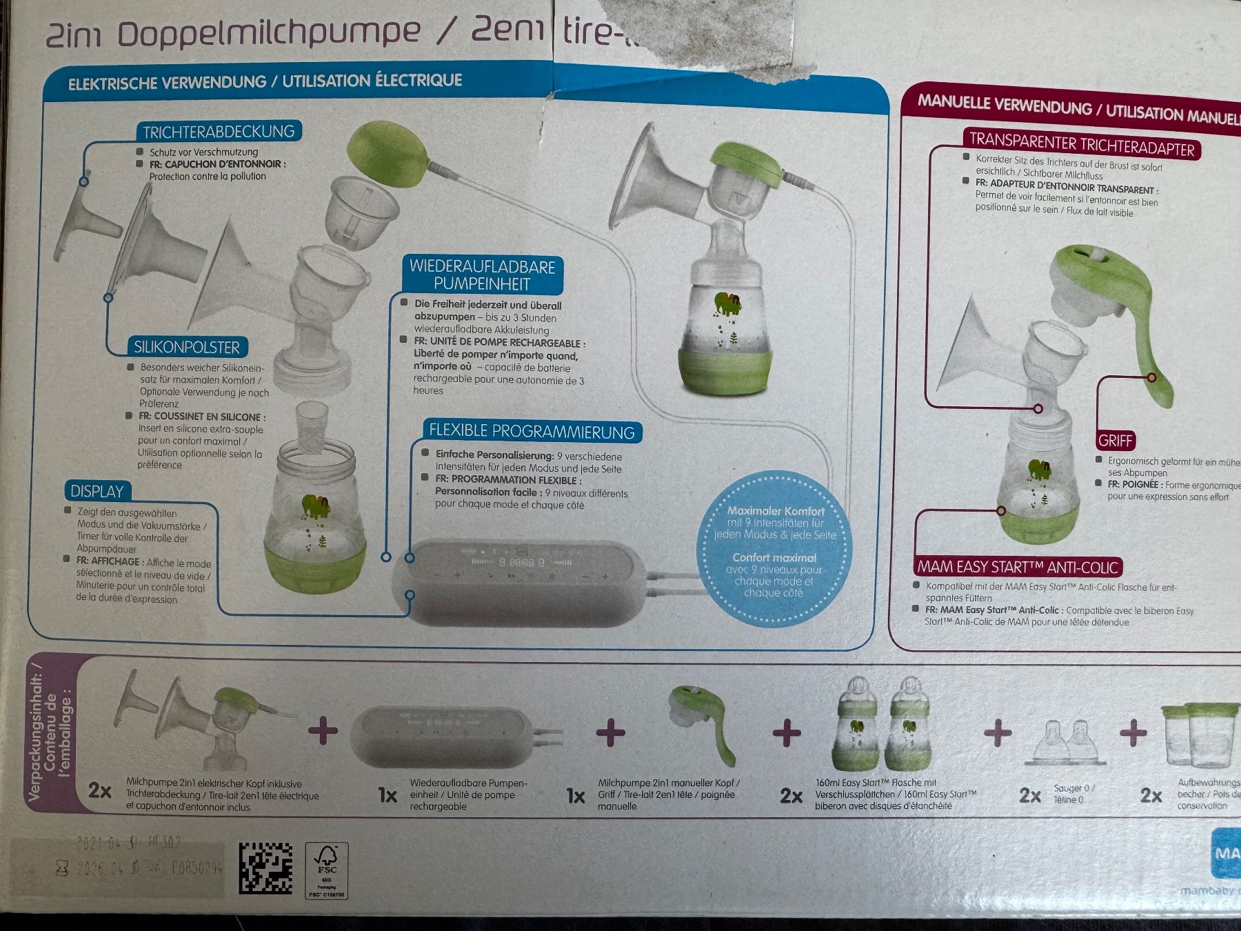 Tiralatte Elettrico Doppia MAM - Ottimo stato! (Usato) a Sion per CHF ...