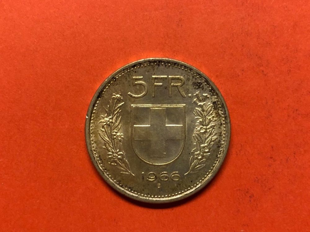 5 Franken Silbermünze 1966 ss (Gebraucht) in Nunningen für CHF 8 – mit Lieferung auf Ricardo kaufen
