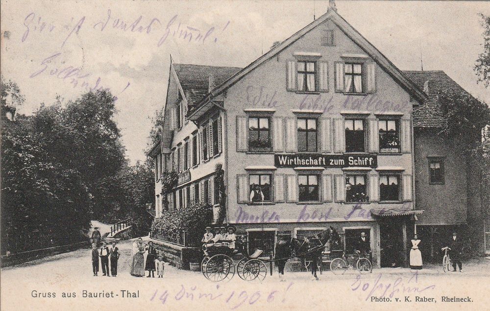 Bauriet-Thal-Wirtschaft zum Schiff-1906 (Gebraucht) in uttwil für CHF 85 – mit Lieferung auf ...