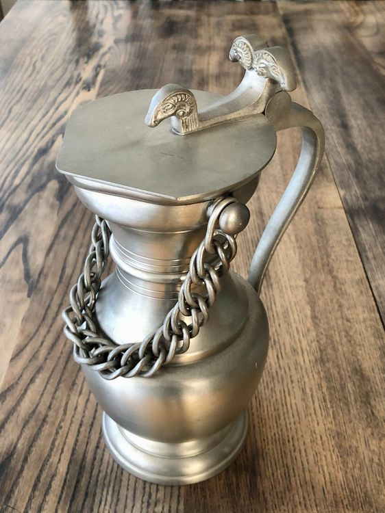Zinnkrug mit Widder Köpfen Krug Kanne Zinn (Gebraucht) in Kloten für CHF 15 – mit Lieferung auf ...