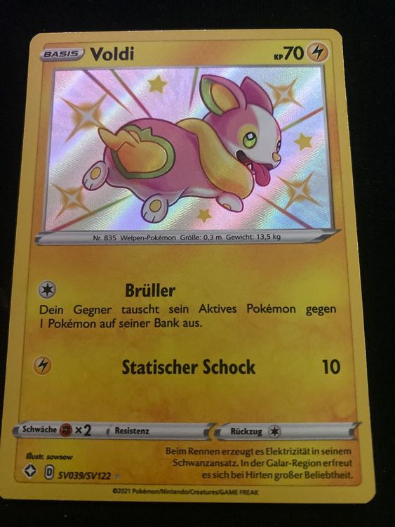 Pokemonkarte Voldi Shiny | Kaufen auf Ricardo
