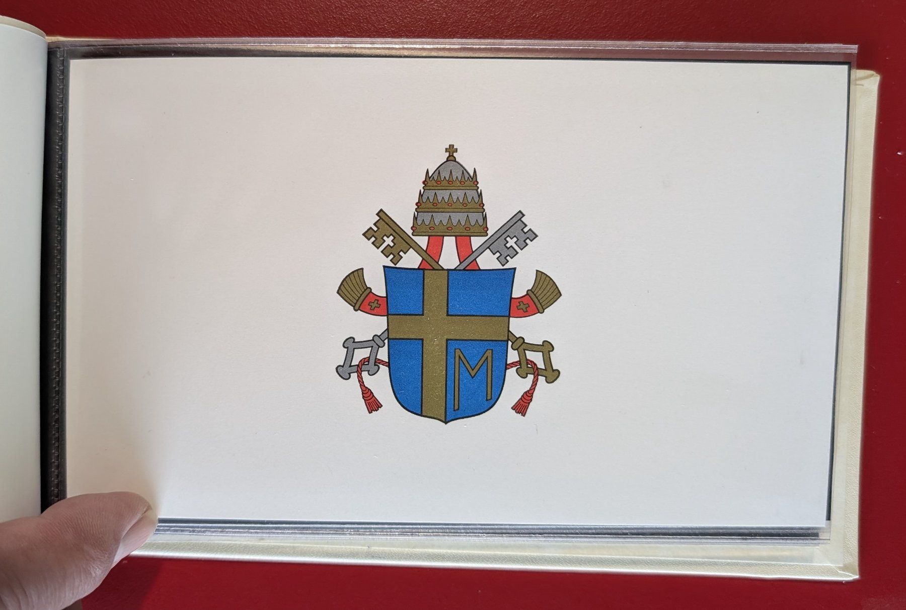 VATIKAN FOLDER KUNSTLEDER PAPST JOHANNES PAUL SCHWEIZ 1984 (Neu (gemäss ...