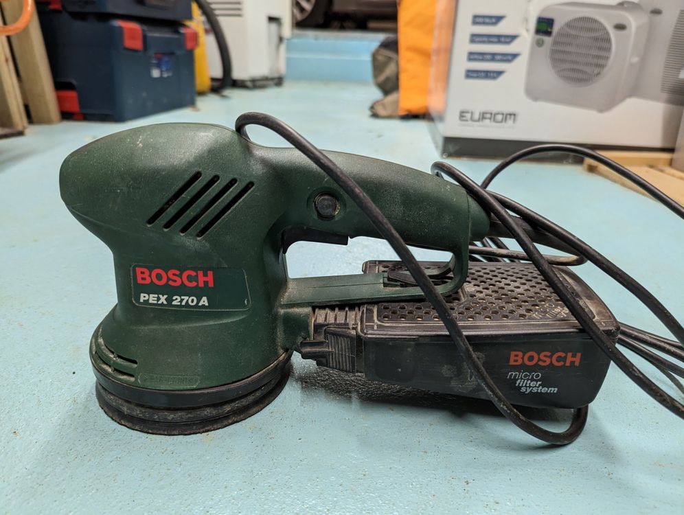 Exzenterschleifer Bosch PEX 270 A, inkl. Ersatzschleifteller | Kaufen auf Ricardo