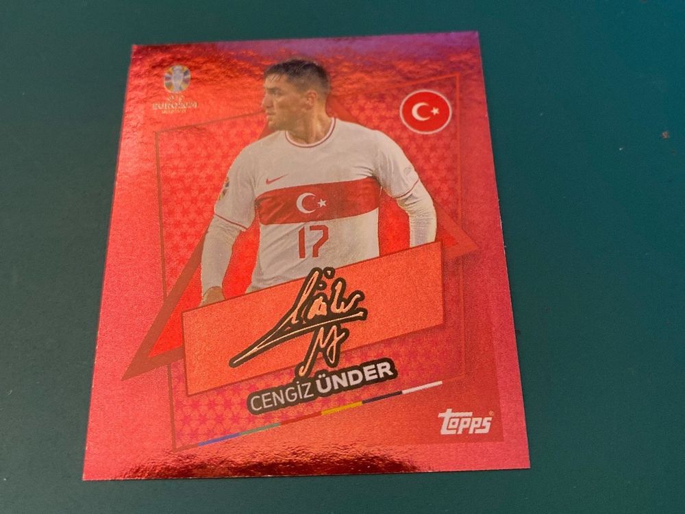 Topps UEFA Euro 2024 Sticker TUR SP CENGIZ ÜNDER SIGNIERT | Kaufen auf ...