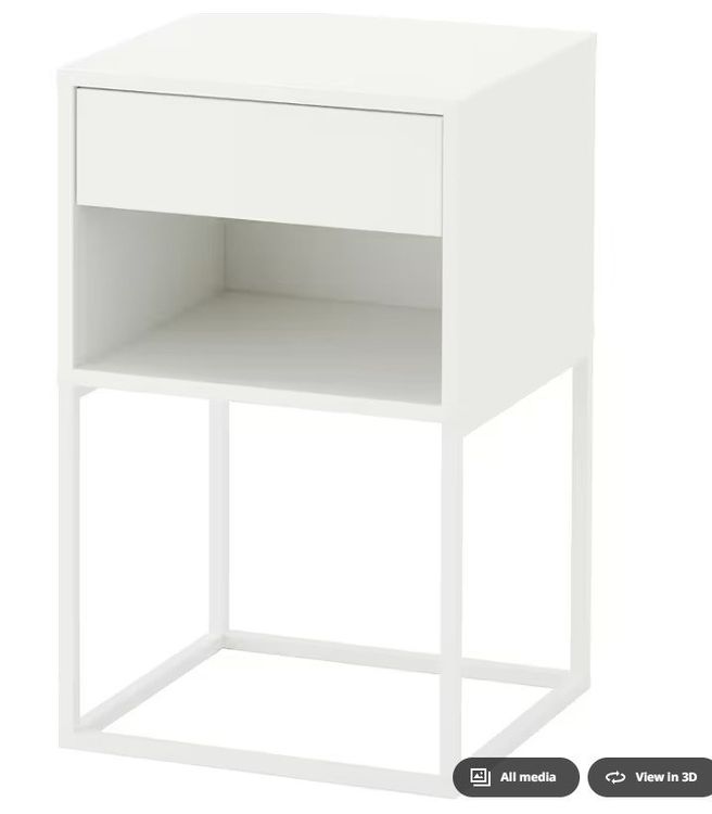 Ikea Nachttisch Weiss