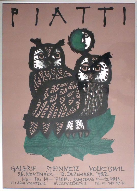 Plakat Ausstellung Piatti | Kaufen auf Ricardo