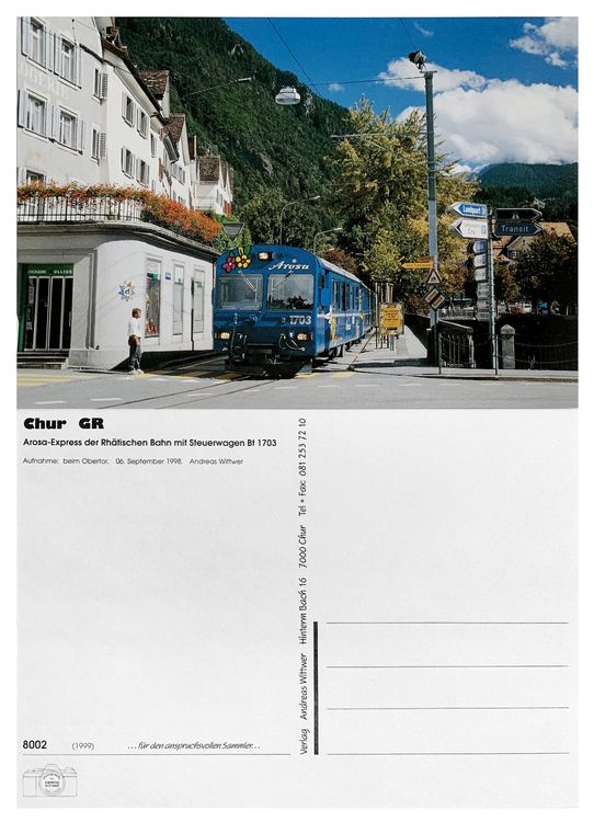 Chur Stadt Obertor Graubünden Bahn RhB Arosa Express Bt 1703 (Neu (gemäss Beschreibung)) in für ...