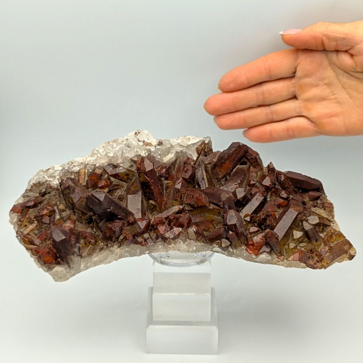 Großer HÄMATIN-QUARZ BLUTROT mit CHALCEDON, naturbelassen (Neu (gemäss Beschreibung)) in Balerna ...