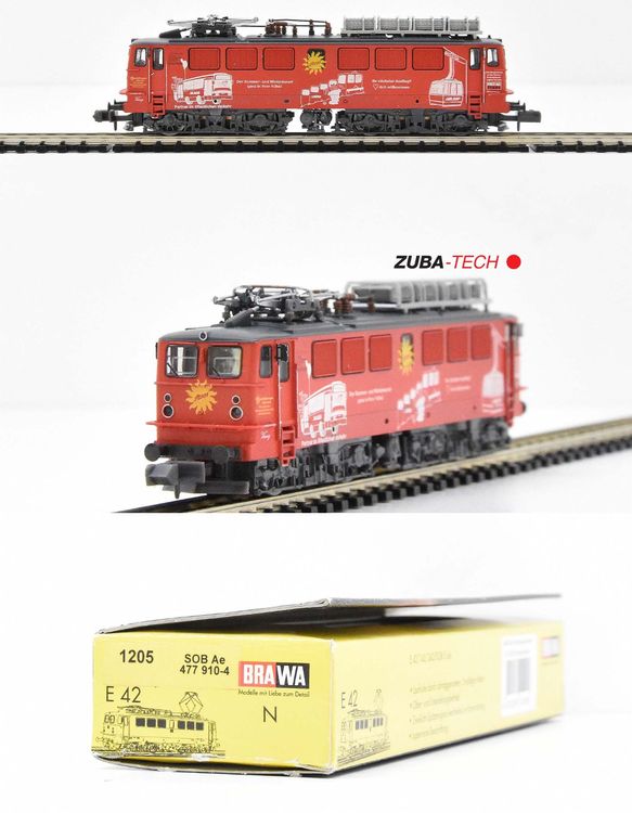 Brawa 1205 E-Lok E42/Ae 477 Lokoop Analog Spur N mit OVP (Gebraucht) in ...