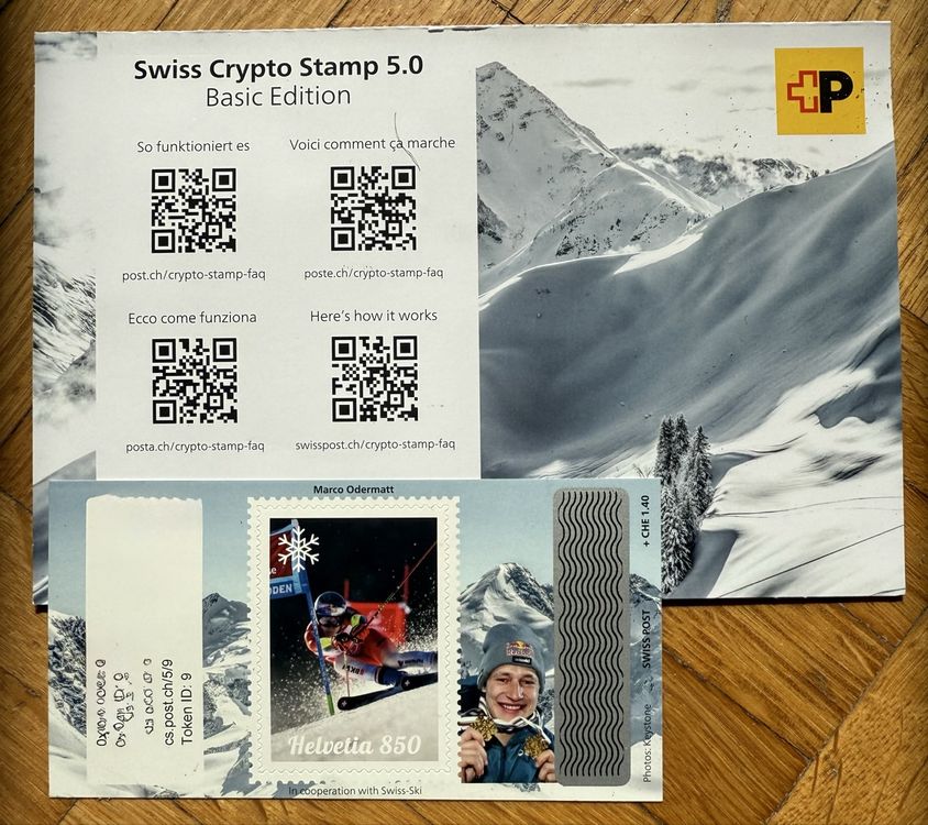 Swiss Crypto Stamp 5.0 Basic ID 9 Odermatt Komplett/Umtausch (Neu und originalverpackt) in ...