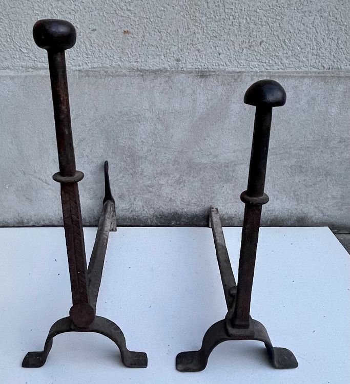 Antike 2 er Kaminböcke Aus Eisen (Gebraucht) in Root für CHF 20 – nur Abholung auf Ricardo kaufen