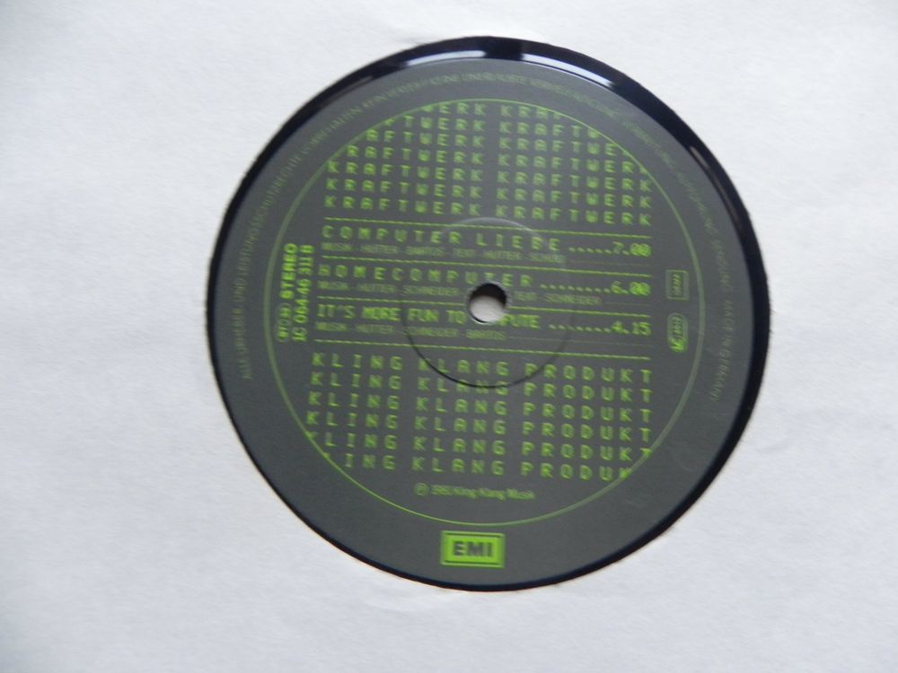 LP Deutschland Electronic Exp. Kraftwerk 1981 Computerwelt (Gebraucht ...